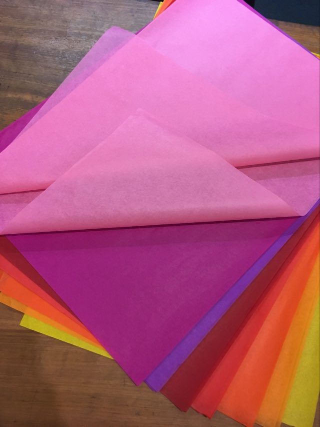 Silk Tissue Paper 8 colours A1 size